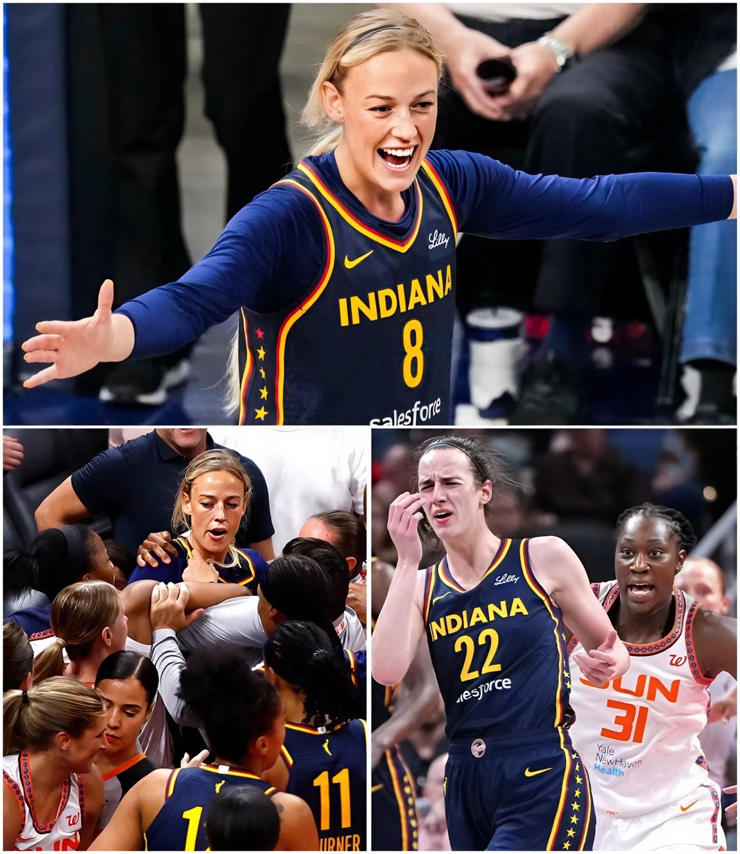 BREAKING: Sophie Cunningham Gets Ejected Defending Caitlin Clark — But It’s What She Posted ...